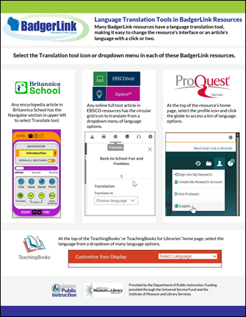 New Info Sheets on Citation and Translation Tools | Badgerlink